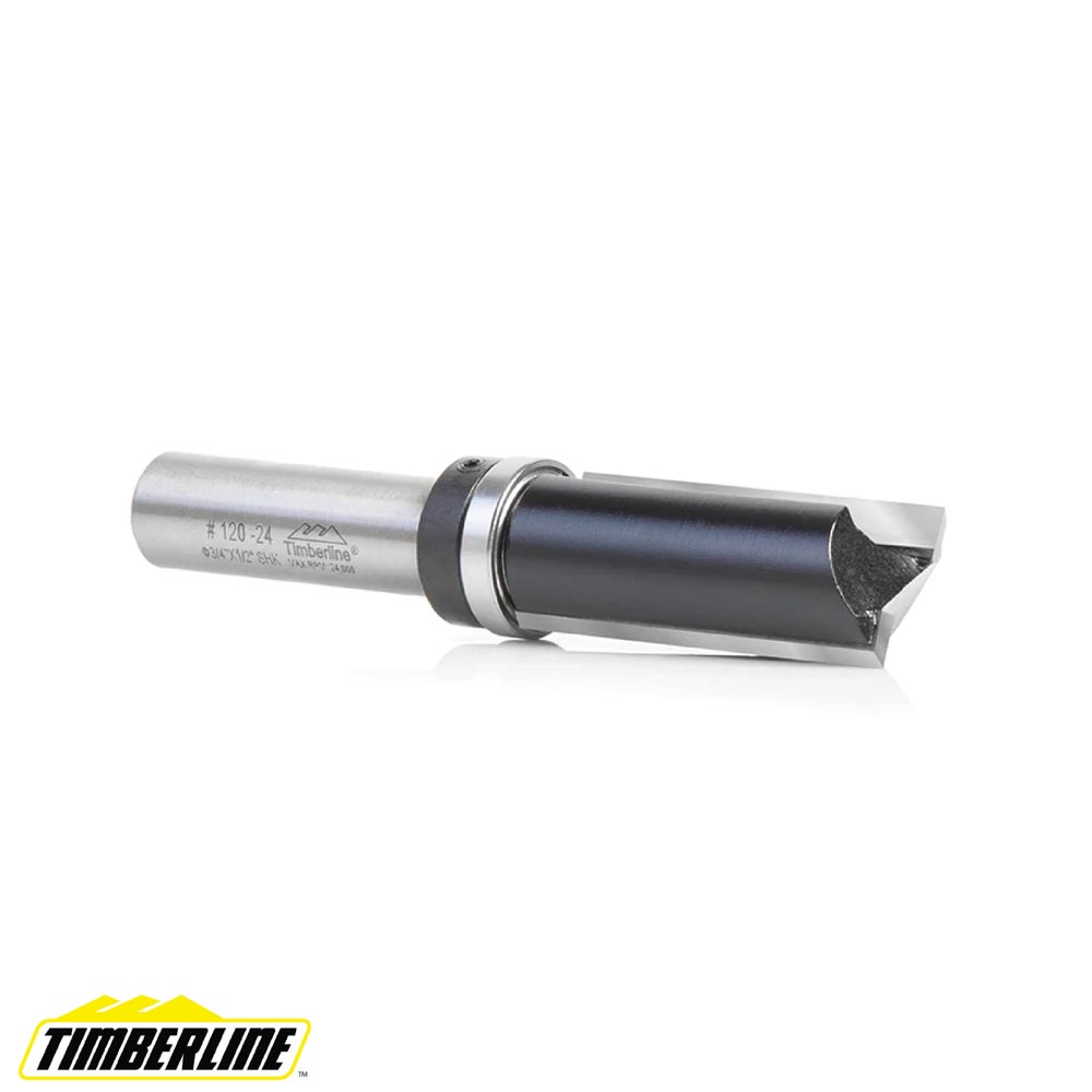 Fresa recta con cojinete superior raíz 1/2" - 3/4" x 1.3/4" | Lewonski