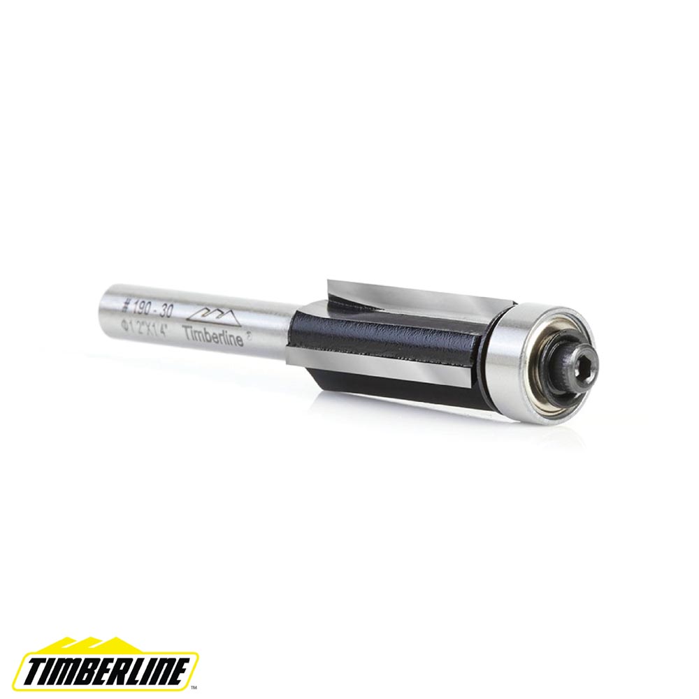 Fresa recta de laminados con cojinete de 3 flautas raíz 1/4" - 1/2" x 1" | Lewonski