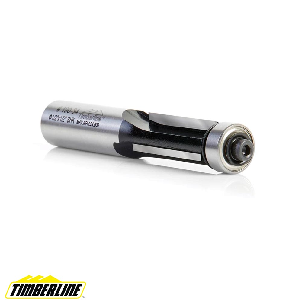 Fresa recta de laminados con cojinete de 3 flautas raíz 1/2" - 1/2" x 1" | Lewonski