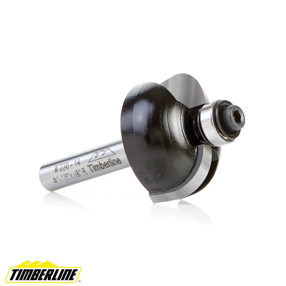 Fresa cóncava con cojinete raíz 1/4" - 1.1/8" x 1/2" | Lewonski