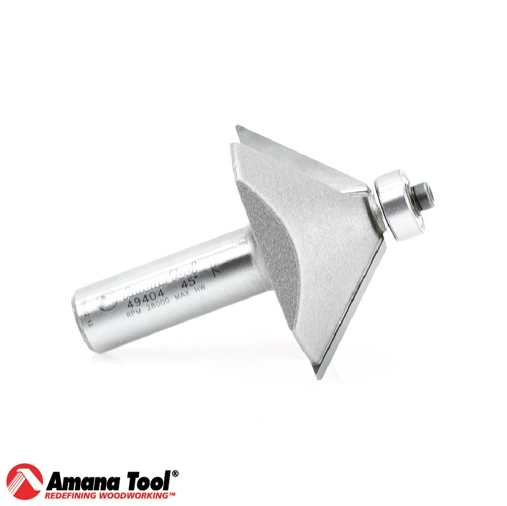 Fresa de bisel punta carburo 45° raiz 1/2" - 1.31/32" x 3/4" | Lewonski